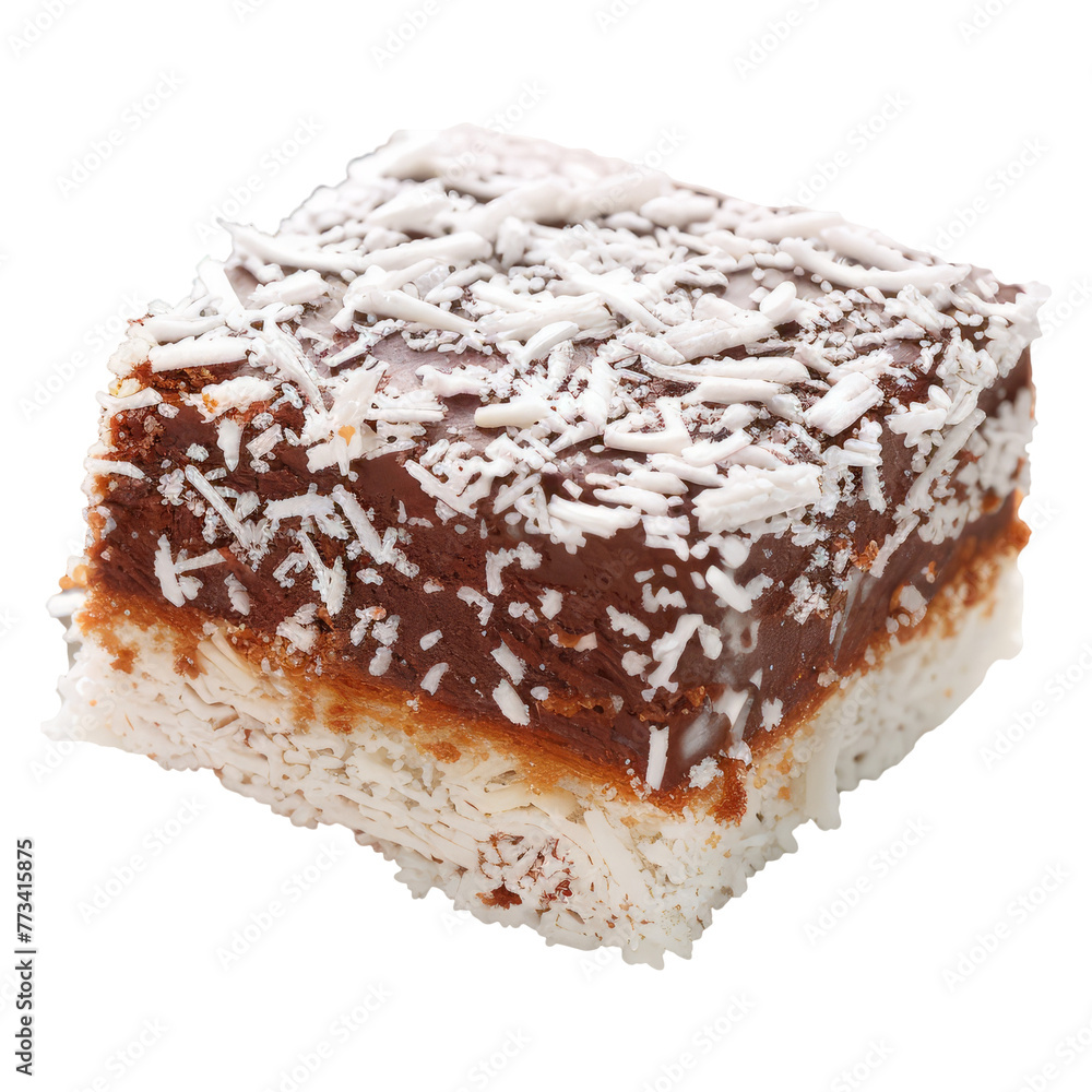 lamington cutout png isolated on white or transparent background Stock ...