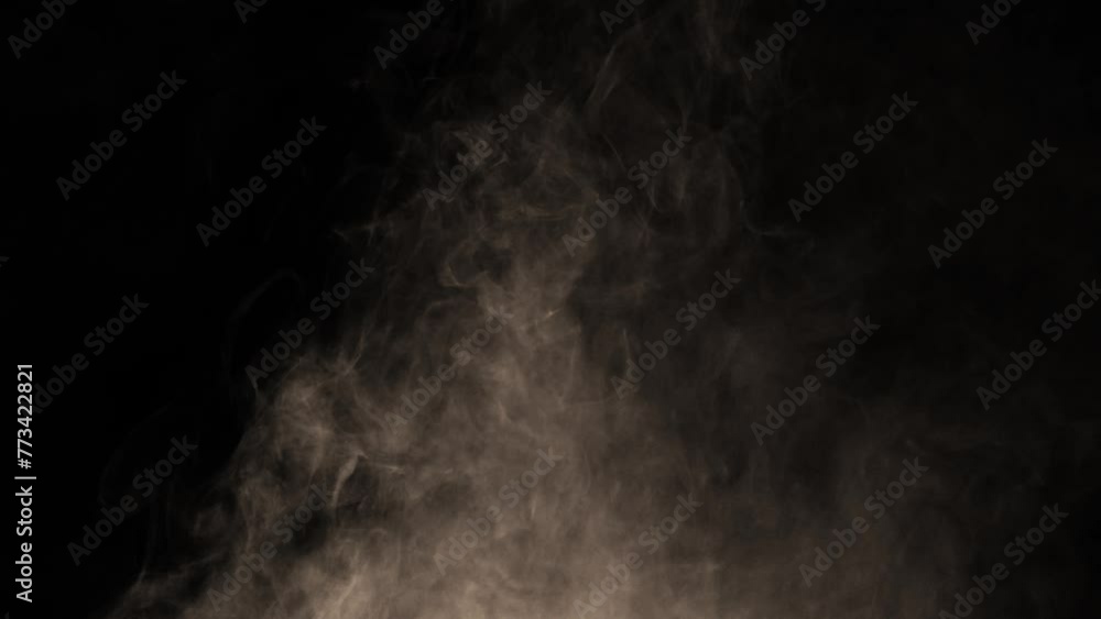 Abstract white smoke in slow motion. Smoke, Cloud of cold fog in light ...