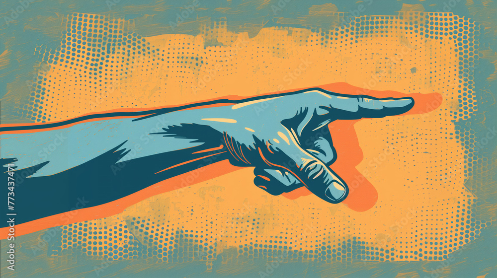 Finger points direction. Index finger pointing right or left. Pointer ... Finger points direction. Index finger pointing right or left. Pointer ...