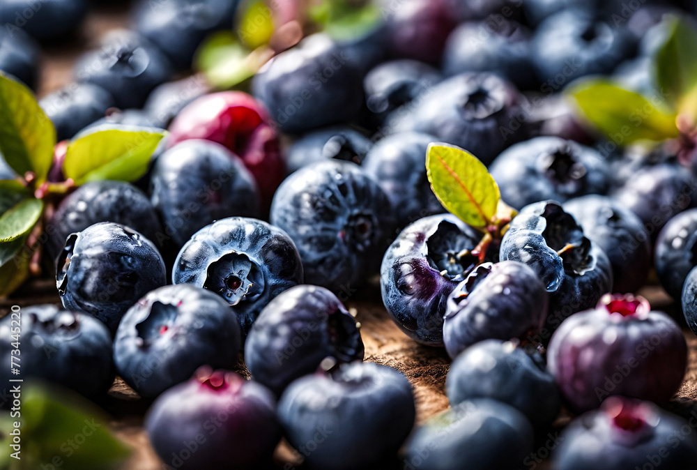 Freeze-frame a moment of a single blueberry plunging into a pool of ...