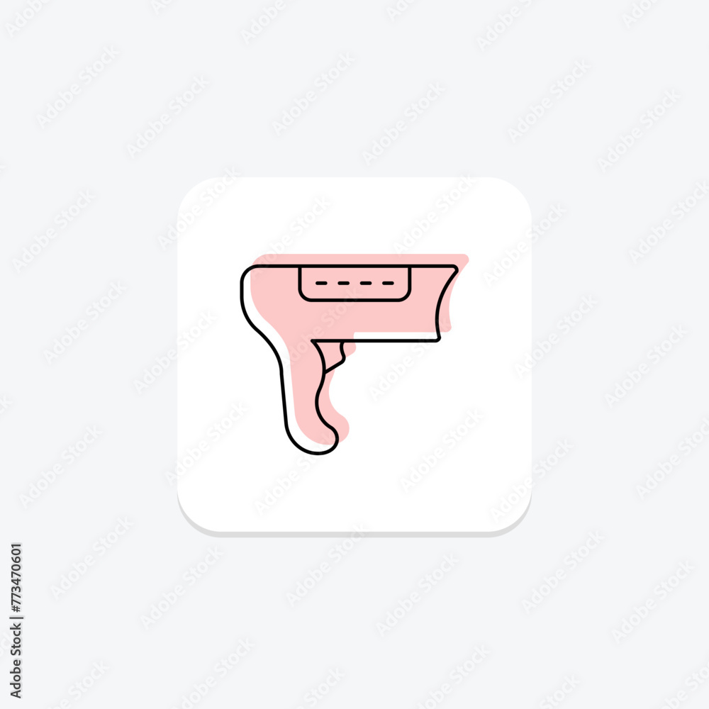 Barcode Machine icon, machine, scanner, logistics, tracking, editable ...