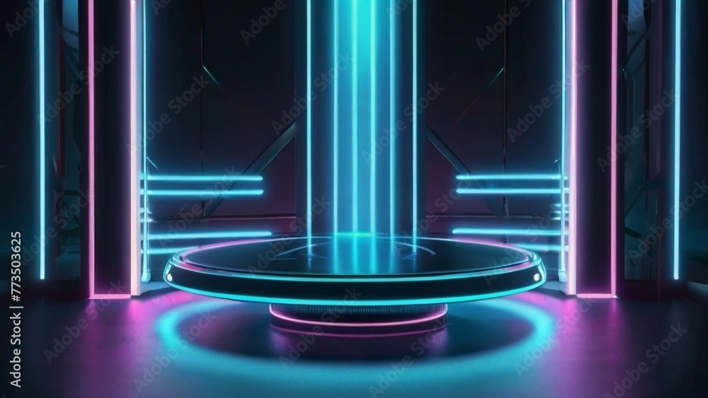 abstract neon glow color 4K moving seamless art loop background ...