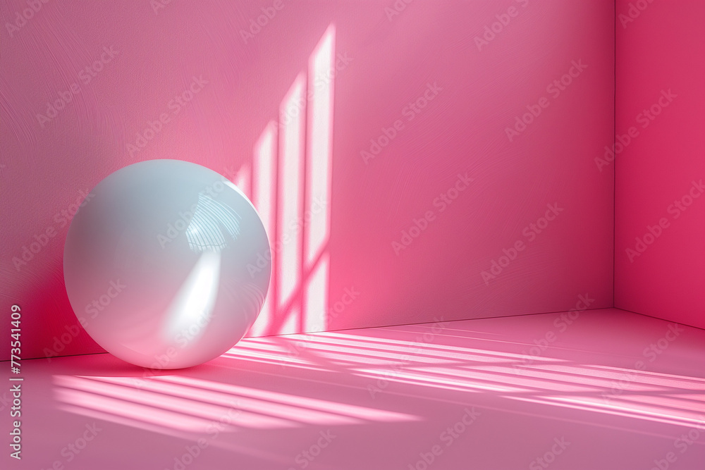 An aesthetically pleasing image of a white pilates and yoga ball ...