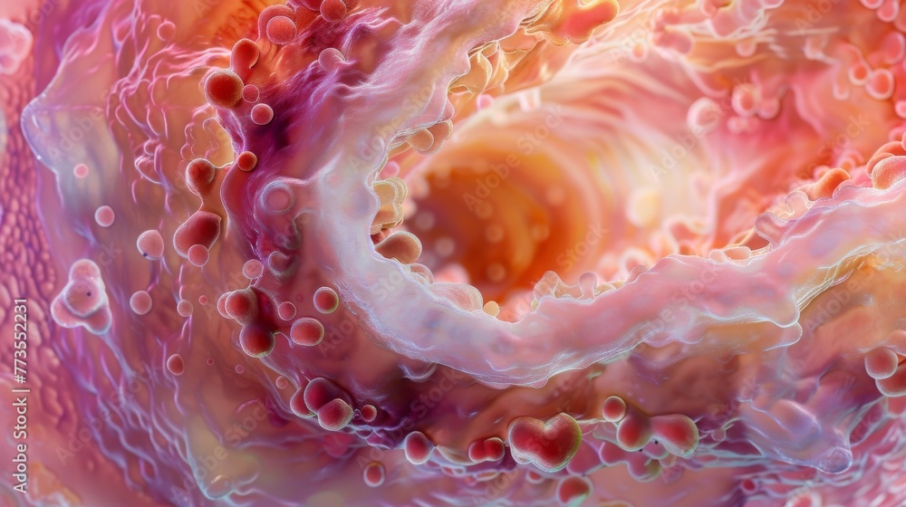 Before intervention A section of the small intestine is shown in this ...