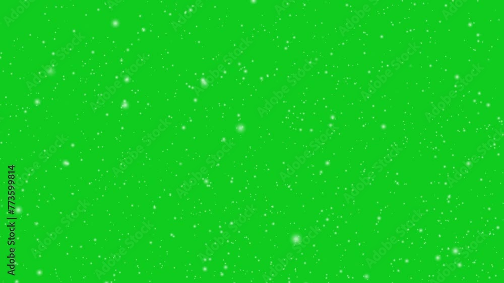Snow falling animation on green screen background, Big big falling ...