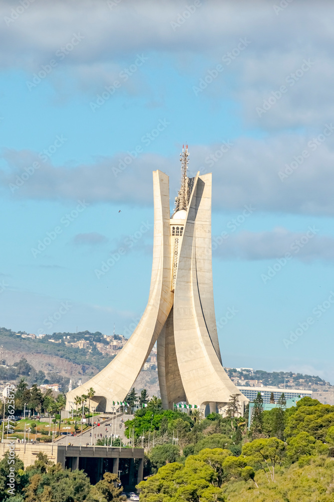 El Madania, Algiers, Algeria -February 20, 2024: The Martyr's Memorial ...