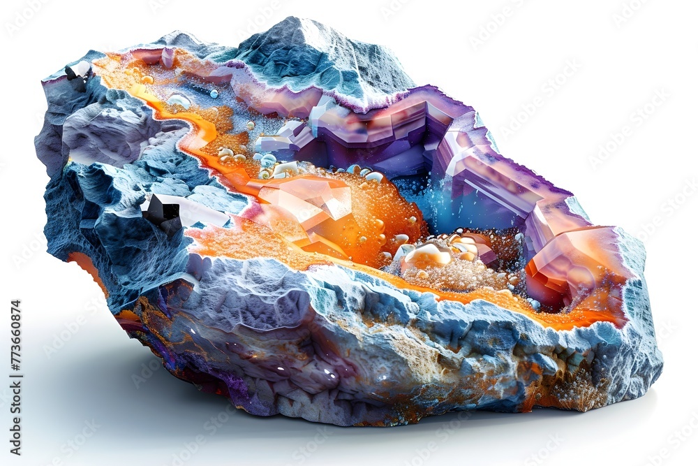 Impressionistic Watercolor Rendering of Permeable Rock Highlighting Its ...