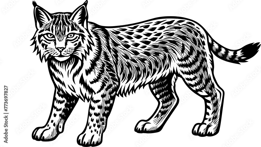 bobcat animals and svg file Stock Vector | Adobe Stock