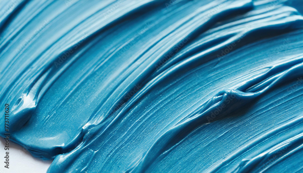 Blue lip gloss texture background. Smudged cosmetic product smear ...