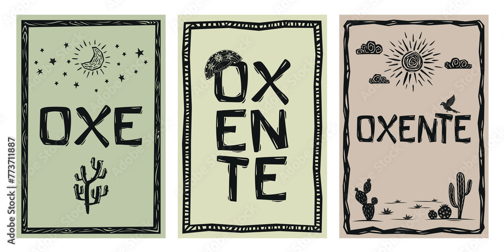 Oxente, set of typical expressions from northeastern Brazil. For ...