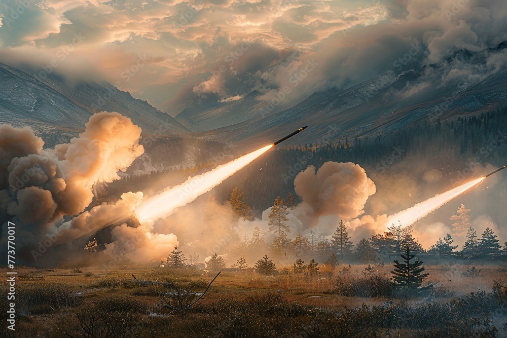 The breathtaking landscape as a military battalions defense system ...