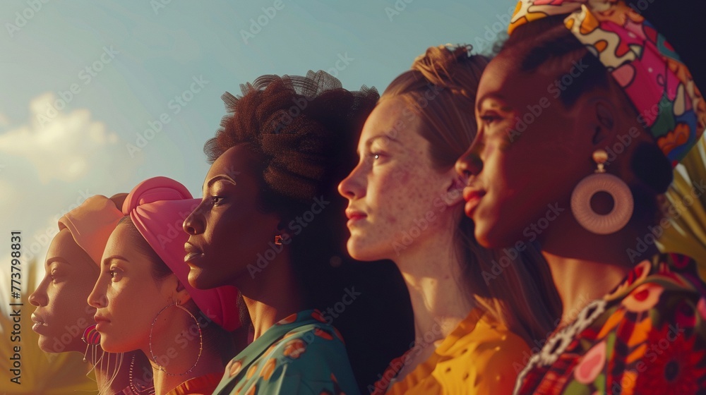 Celebrating Diversity Illustrate women from different cultures ...