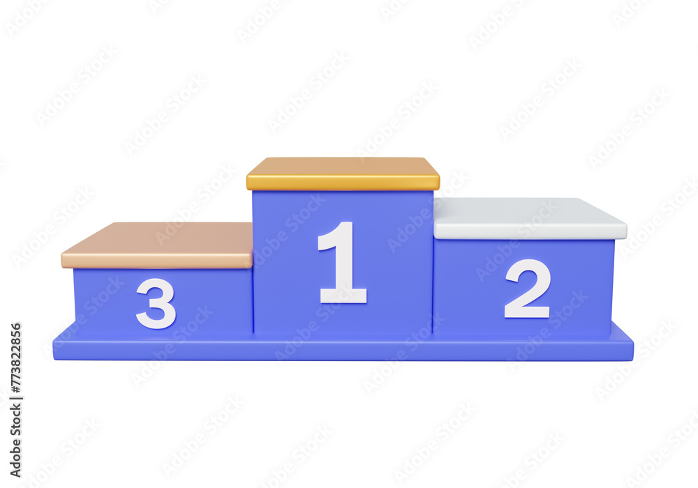 Pedestal podium isolated on transparent background. champion 1st first ...