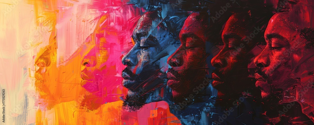 ภาพประกอบสต็อก Black Lives Matter. The problem of culture, racism, and ...