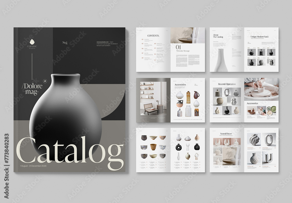 Catalog Brochure Layout Stock Template | Adobe Stock