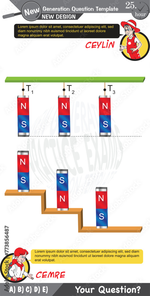 High school exam question template, middle school exam question ...