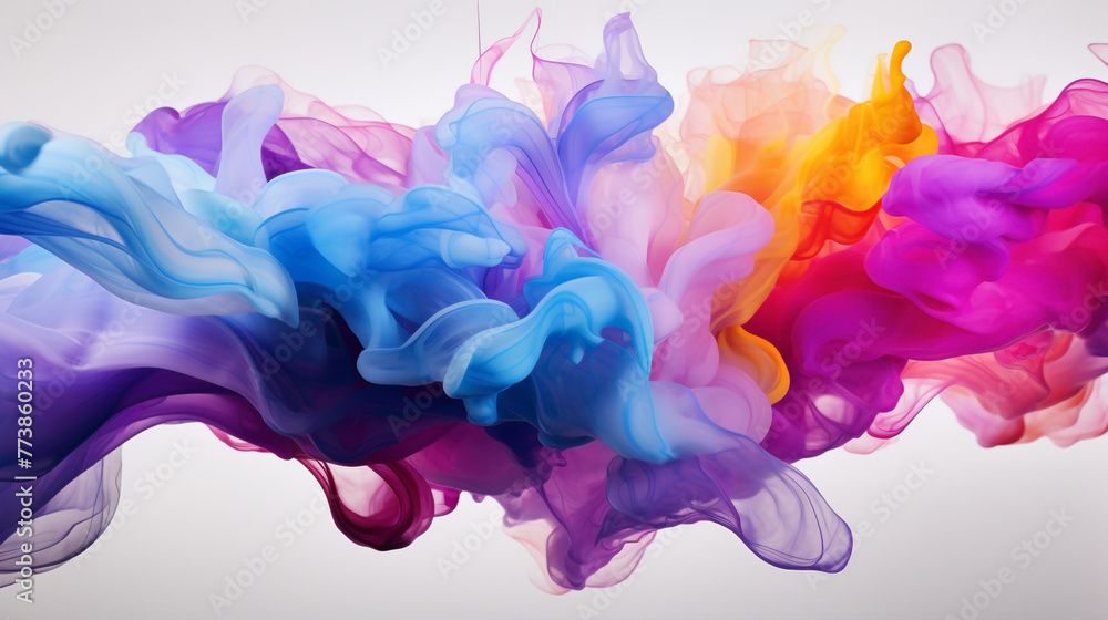 Delve into the mesmerizing spectacle of colors merging into a splendid ...