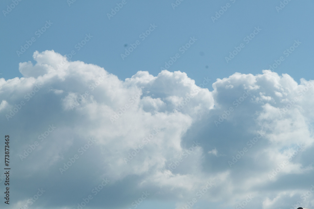 Cloudy sky background. texture of clouds and blue sky. Photo of the ...