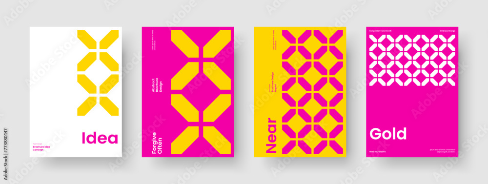 Abstract Banner Template. Modern Book Cover Design. Isolated Business ...