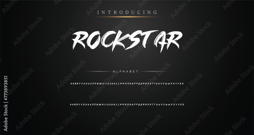 Lettering font isolated on background. Texture alphabet in street art ...