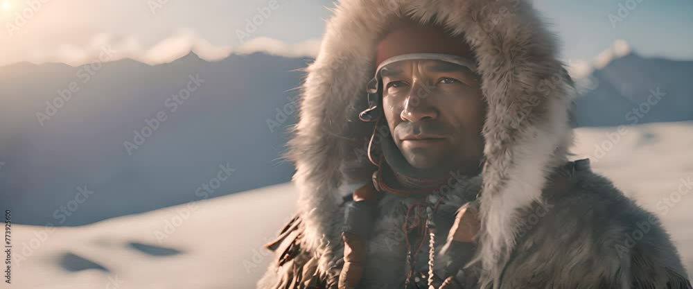 people from the Eskimo tribe, the Inuit tribe Stock Video | Adobe Stock