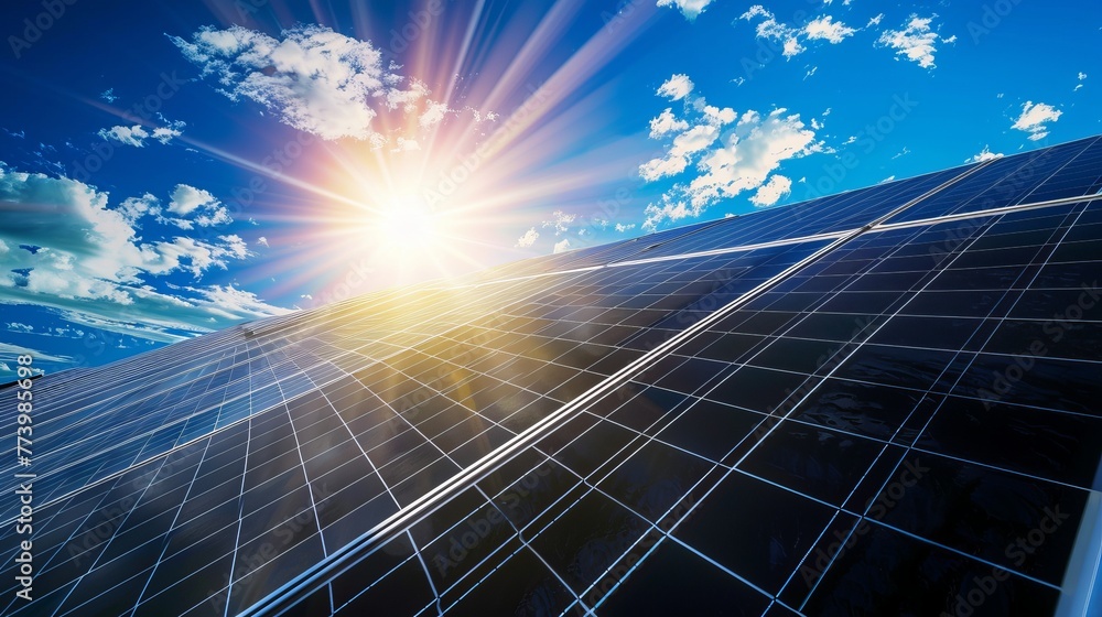 Solar energy specialists monitor control panels to optimize solar ...