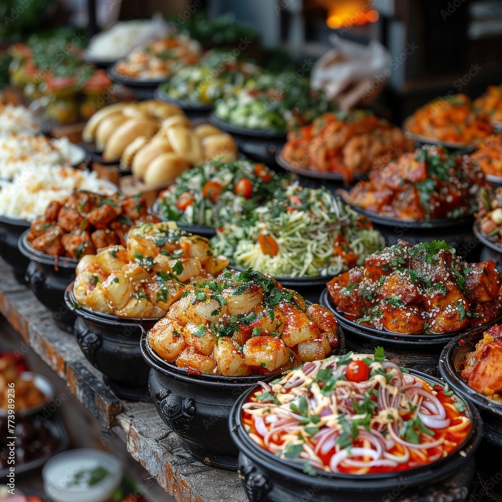 International Street Food: A collage of diverse street food from around ...