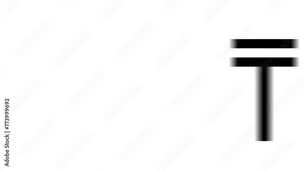 Animation set, tenge symbol. Animations: transparency, zooms ...