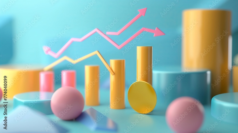 icon Line graph tracking energy consumption with a playful narrative ...
