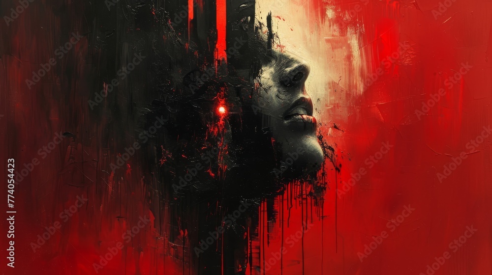 Captivating abstract art inspired by the enigmatic world of detective ...