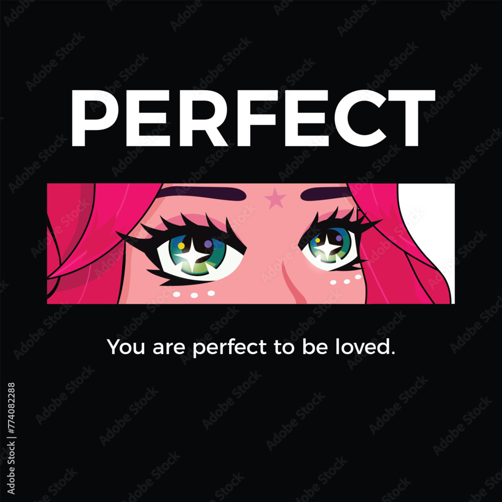 Asian anime eyes of girl character, manga j-pop style. Japanese anime ...