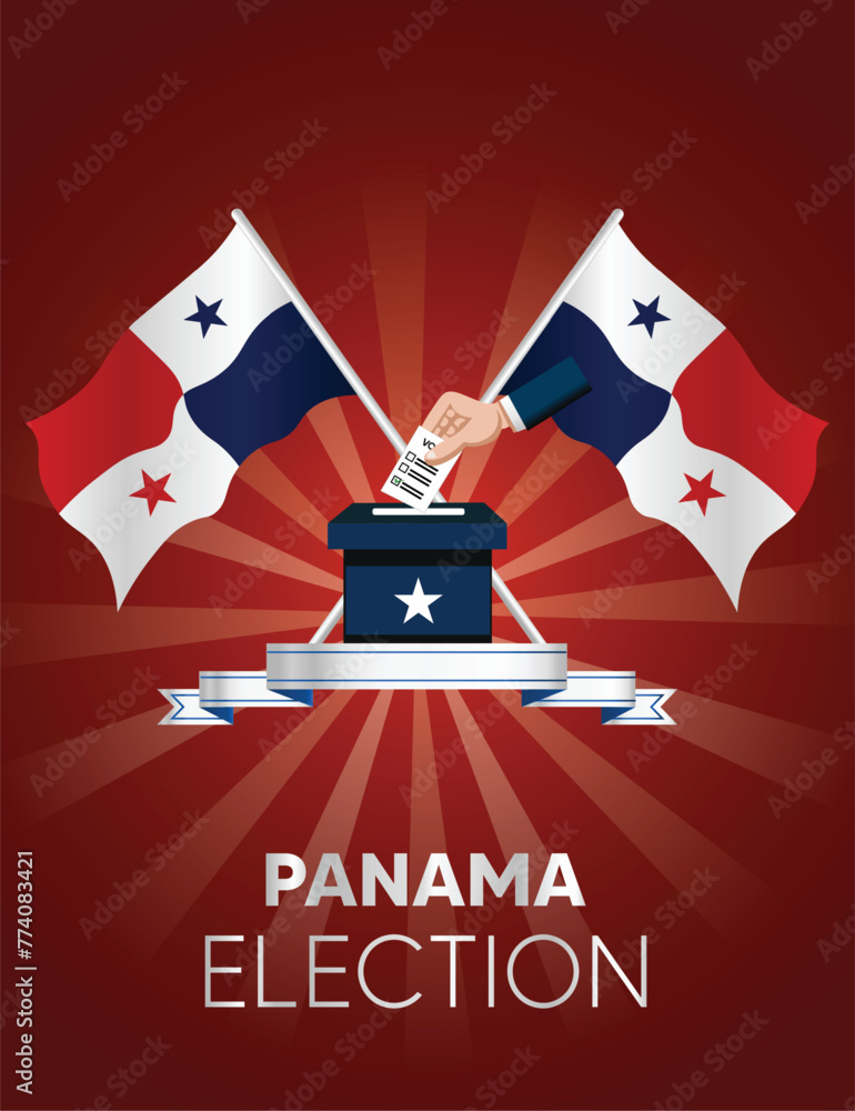Panamanian general election 2024 vector poster Stock Vector | Adobe Stock