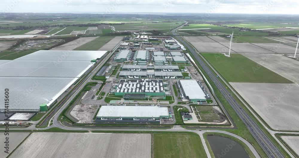 Tech giant operational data center building facility in Middenmeer ...