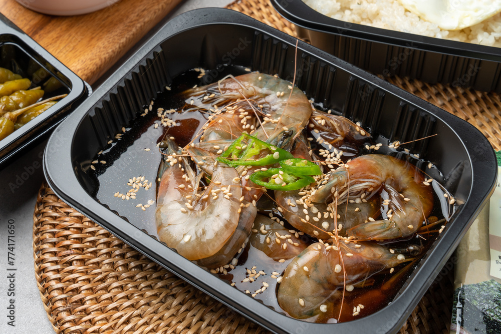 Korean food, soy sauce, marinade, side dishes, steamed eggs, chili ...