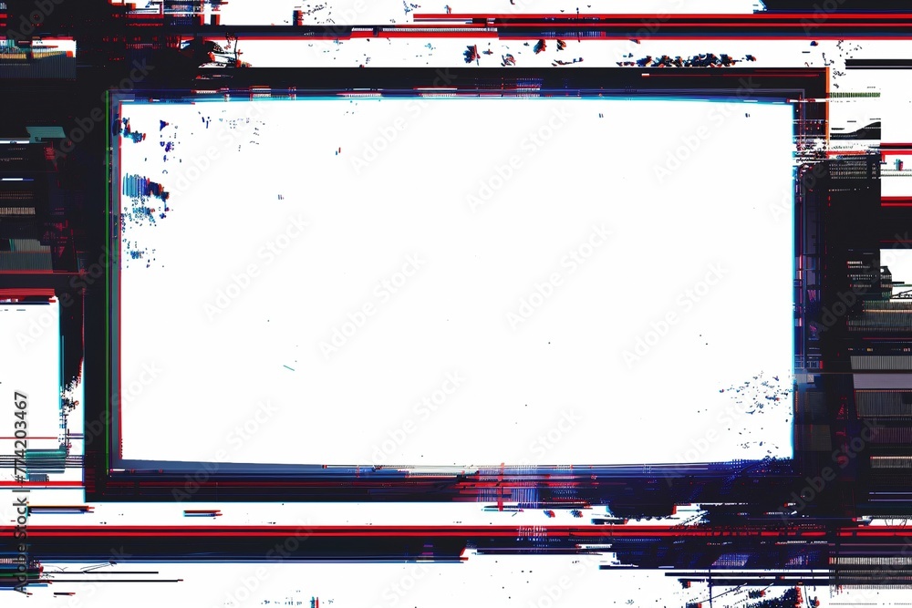 Analog Decay: A decaying analog video frame with a glitching VHS border ...