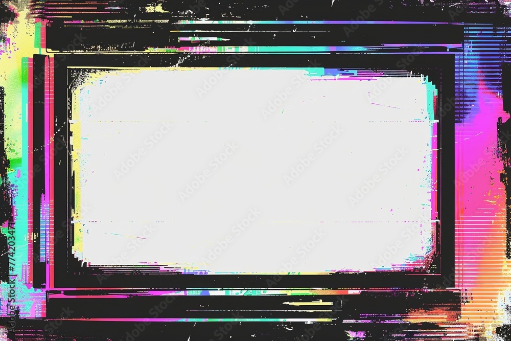Analog Decay: A decaying analog video frame with a glitching VHS border ...