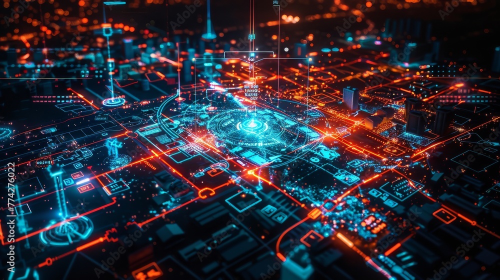 Crime Prediction Analytics: AI analyzes patterns to predict and prevent potential crime hotspots ...