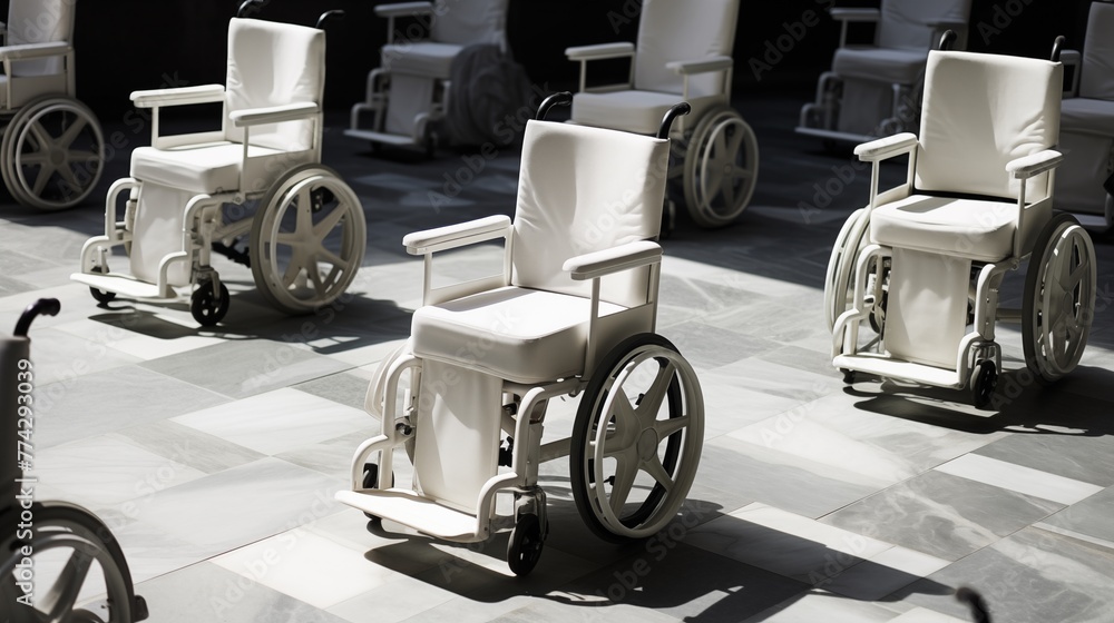Seating designed to accommodate wheelchair users, ensuring ...