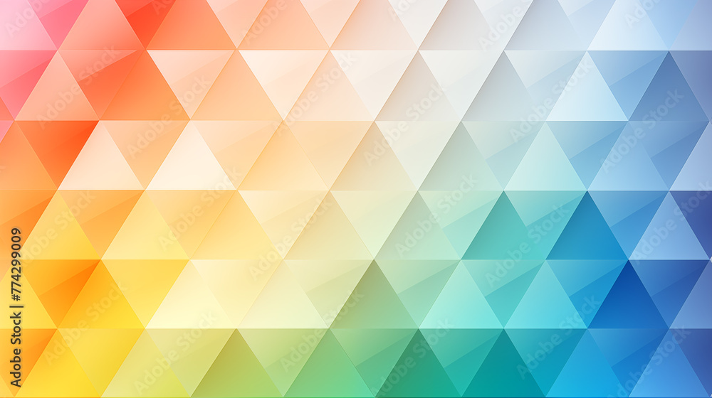 Bright geometric gradient of triangles background image. Triangular ...