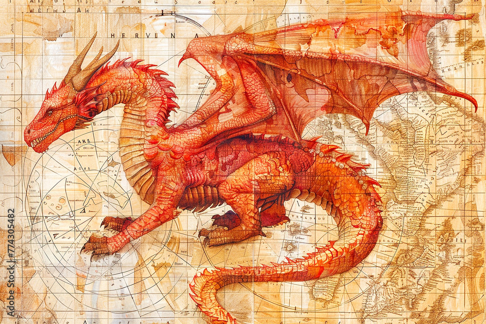 Aerial photography conducted by dragons, capturing the landscapes of ...
