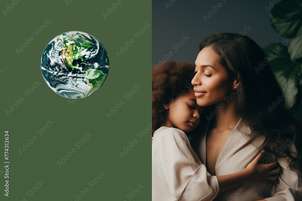 Mother Earth Day. Protection of planet. Ecology, environment protection ...