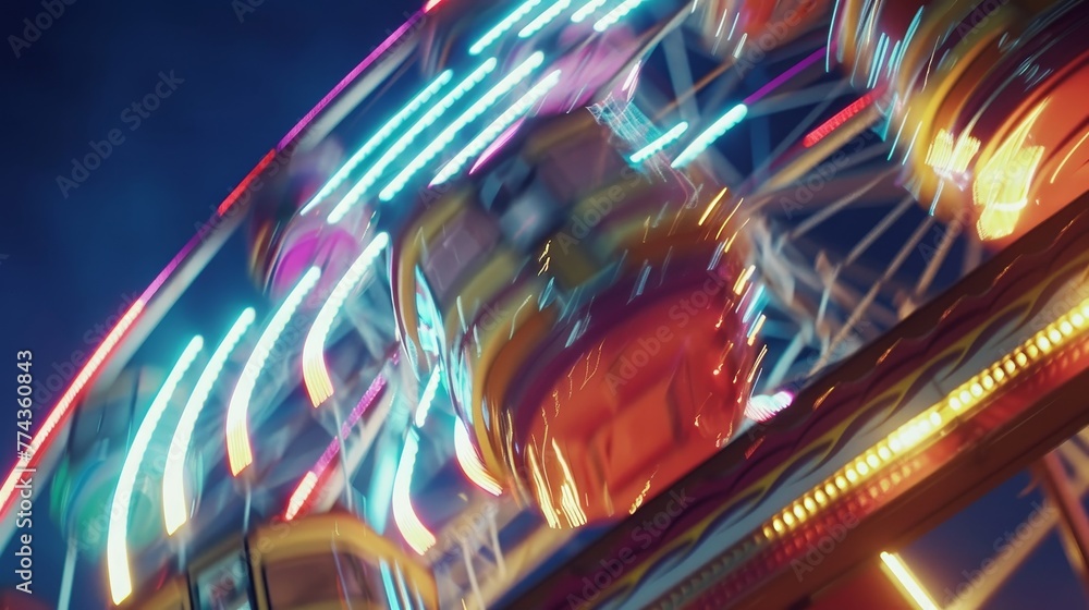 FastMoving Ferris Wheel Cinematic shots of a Ferris wheel in motion ...