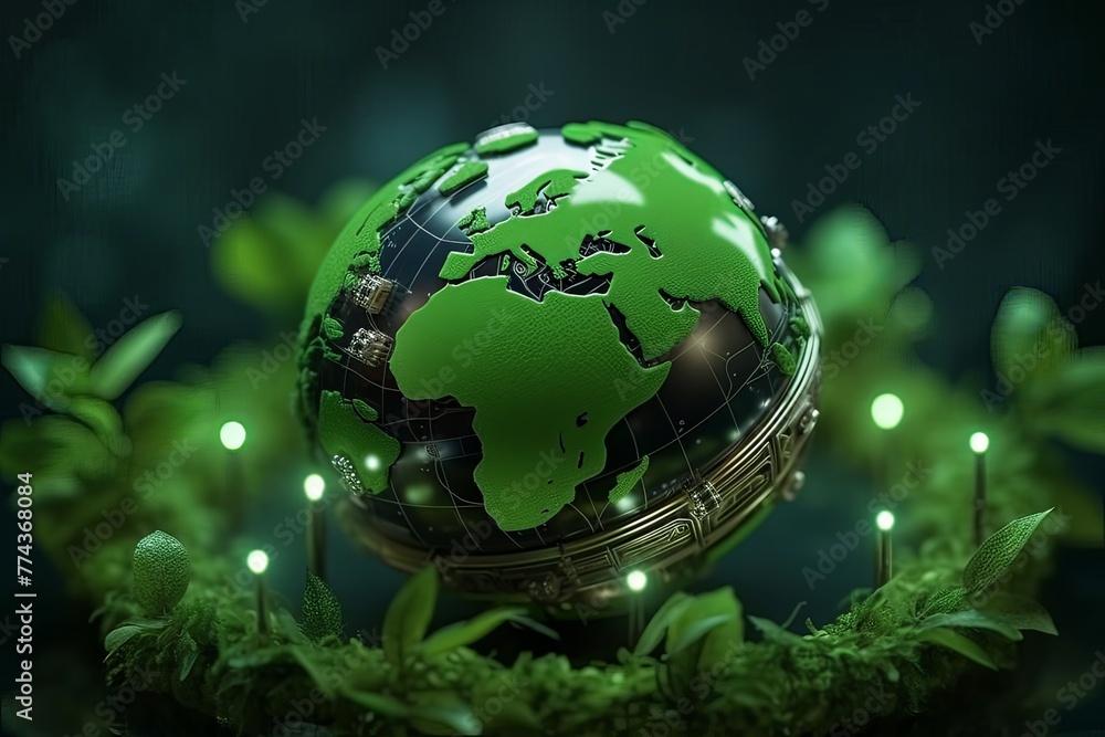 The concept of integrating AI technology for sustainability and greener ...