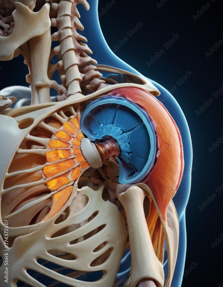 Detailed digital illustration showcasing the anatomy of the human ...