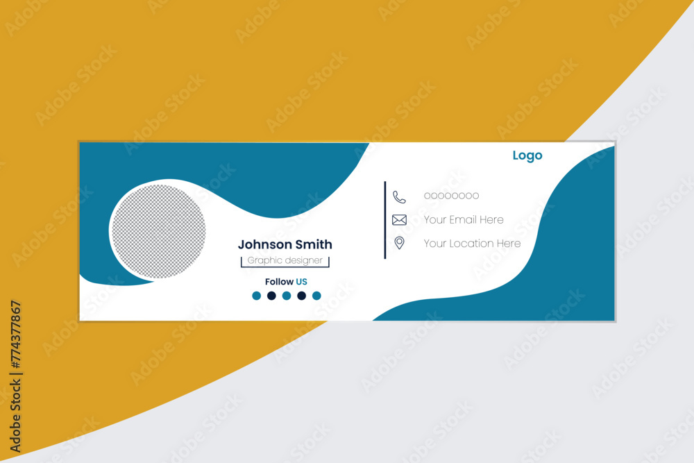 Email signature template design. Corporate mail business email ...