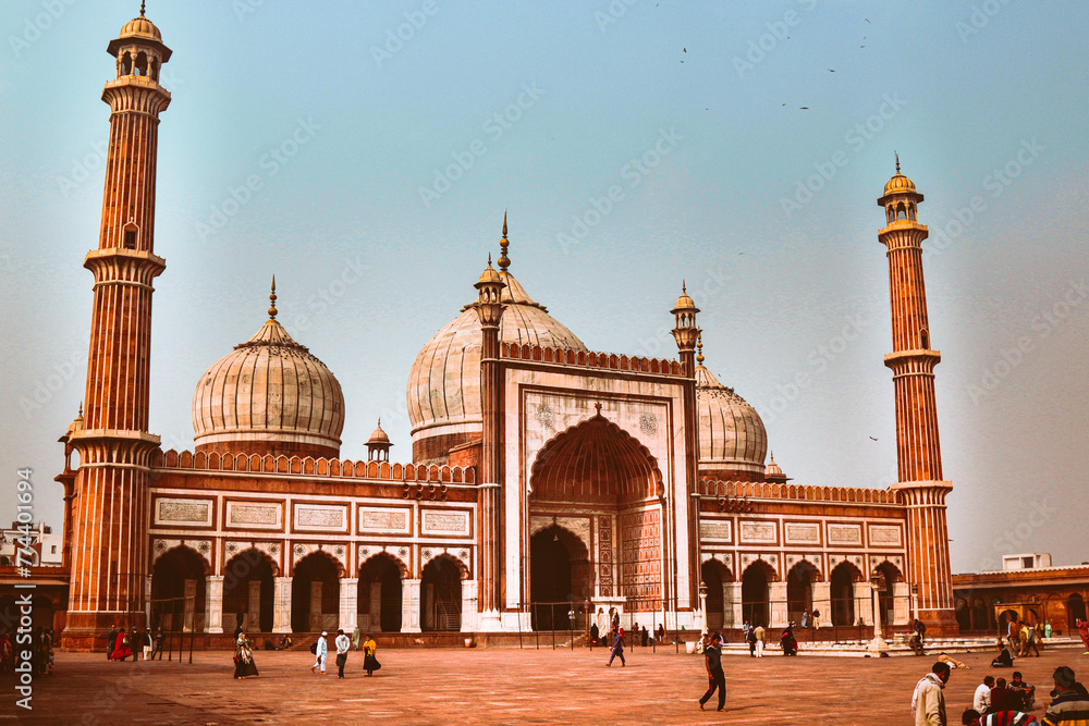 Jama Masjid Mosque New Delhi Architecture Heritage Landmark Islam ...