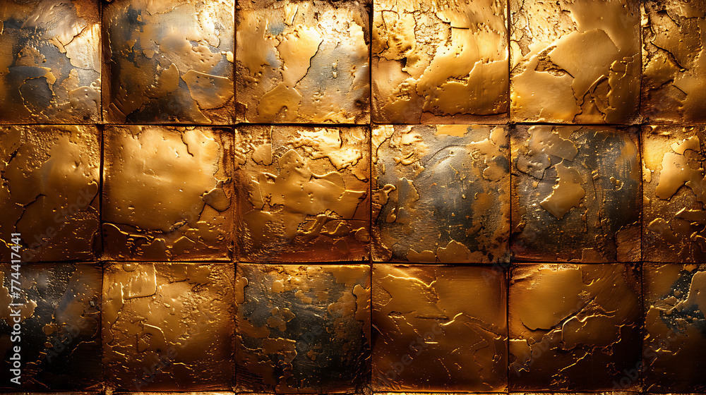 golden background, gold texture, golden surface, Glowing and shiny ...