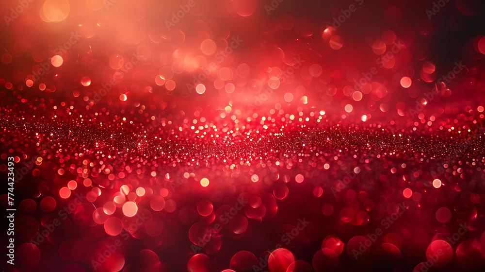 Red bokeh lights, Glowing and shiny red background, ruby sheen texture ...
