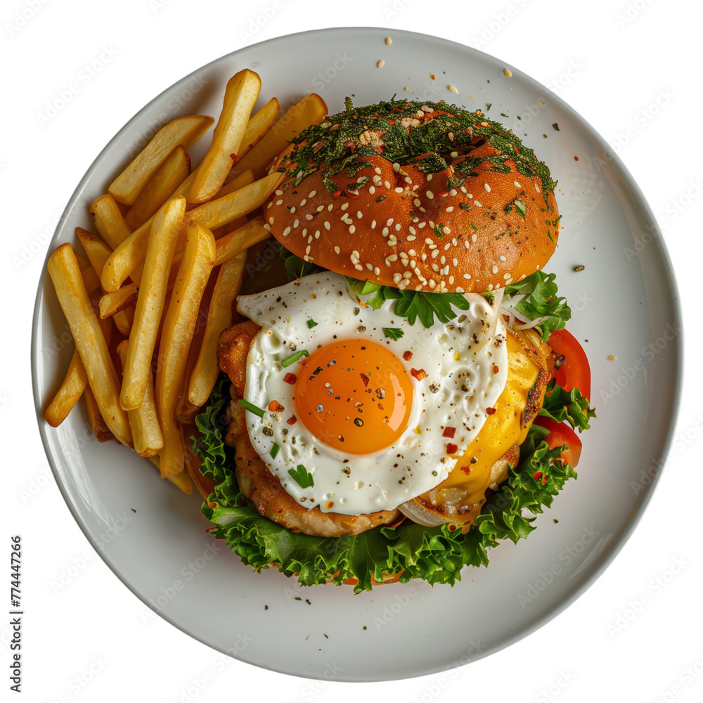 Lab Gai Burger, Thai herbs & spicy marinated chicken, Chiang Mai farmed ...
