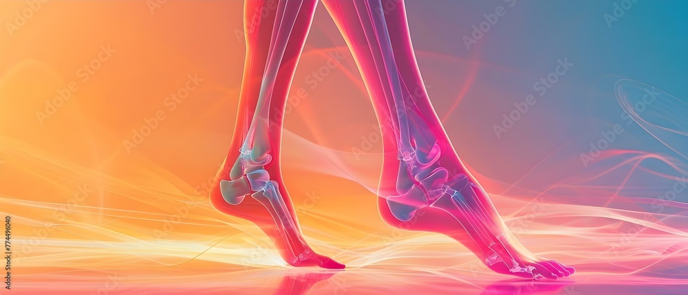Sciatic Nerve Compression Illustrated by Pain Radiating Down Leg ... Sciatic Nerve Compression Illustrated by Pain Radiating Down Leg ...